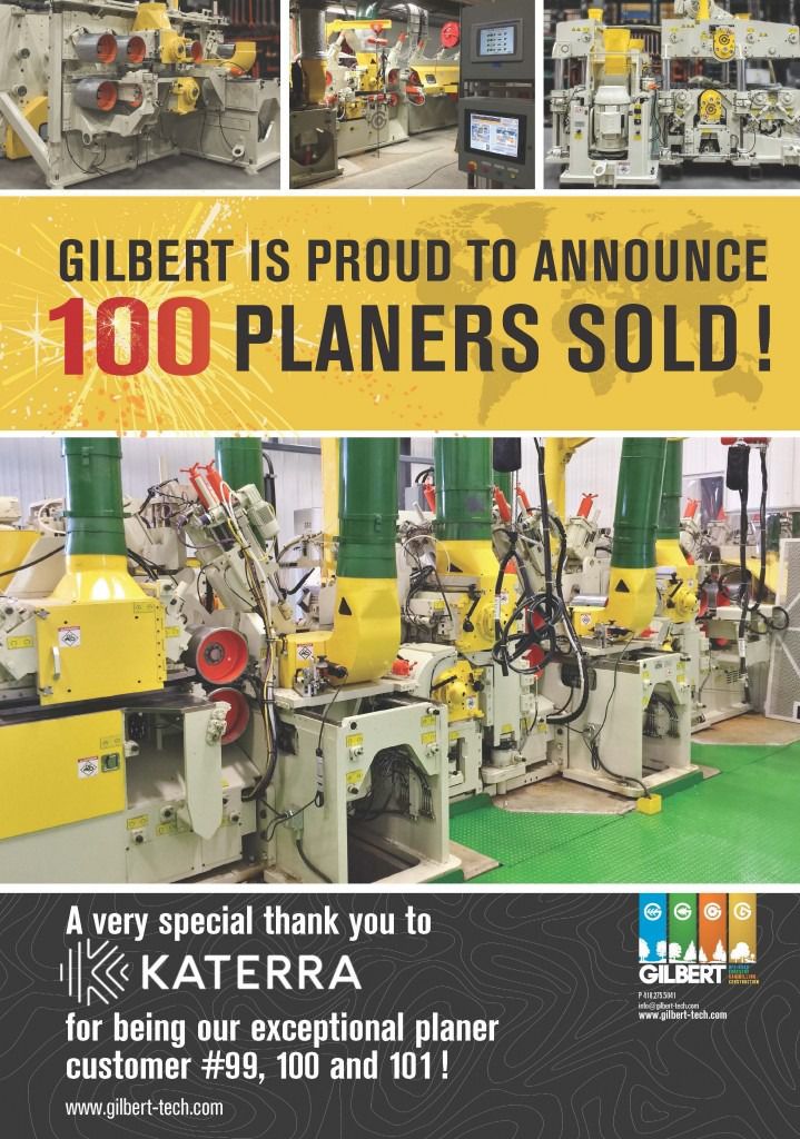 Gilbert is proud to announce 100 planers sold! - Les Produits Gilbert